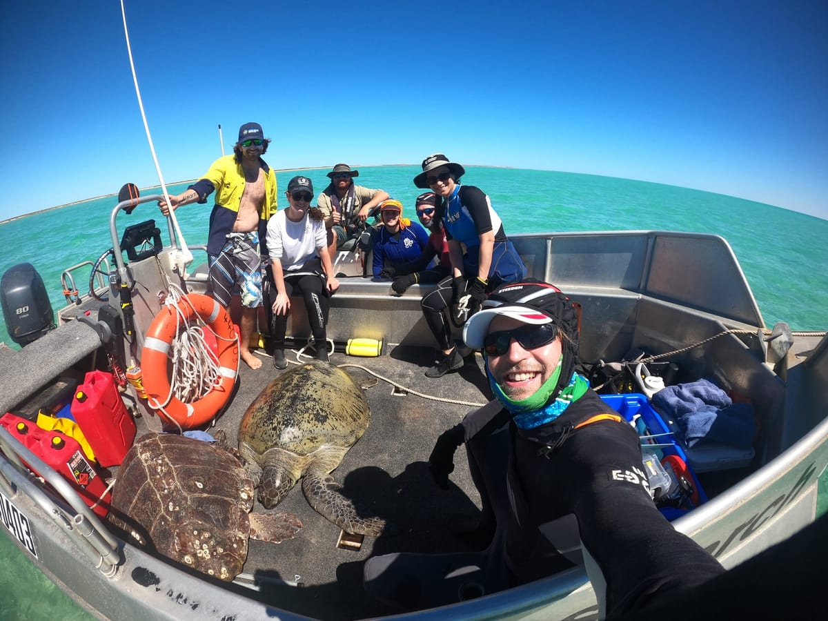 A fantastic end of the year for the Sequeira Lab: an exciting field trip to Shark Bay/Gathaagudu